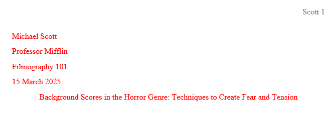 MLA Headings and Headers: Formatting Style with Examples | Editage Insights